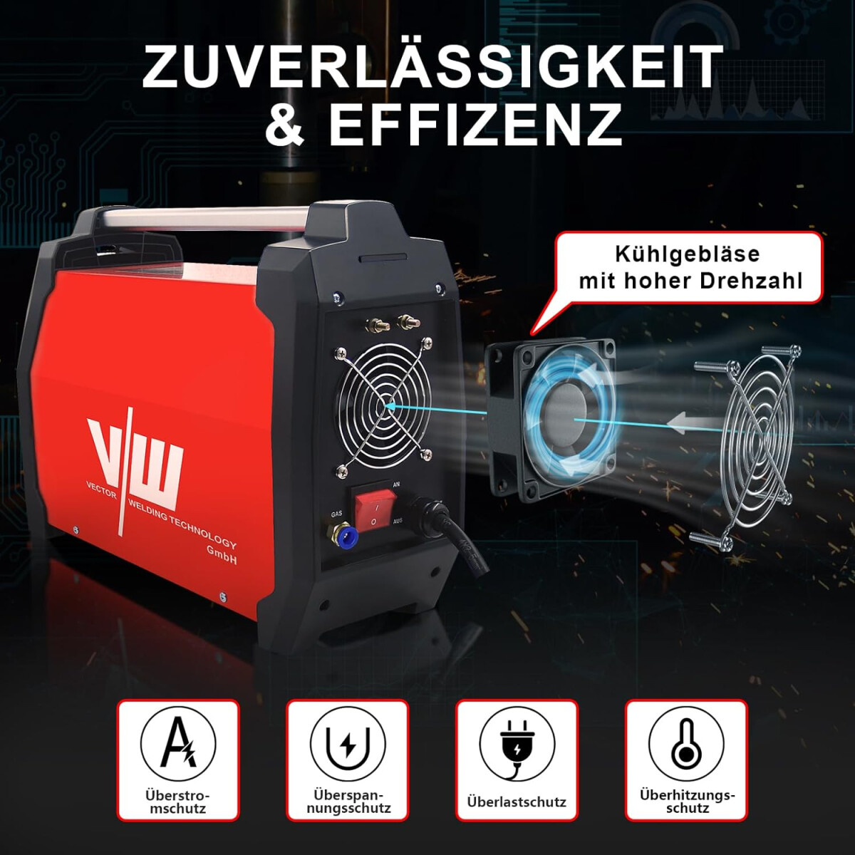 Plasma cutter 70A, IGBT, high frequency ignition (HF), pilot ignition ...