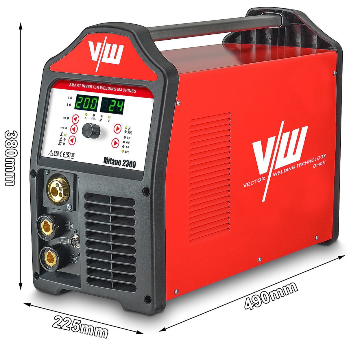 MIG MAG welder 200A, MMA electrode 170A, IGBT, for 5kg wire reel Milano ...