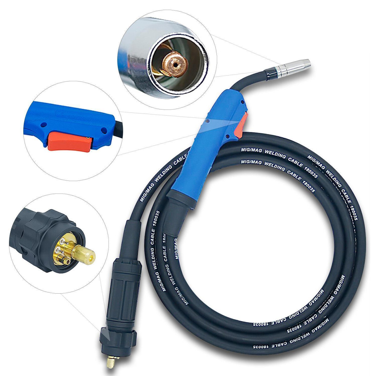 MIG MAG welder 200A, MMA electrode 170A, IGBT, for 5kg wire reel Milano ...