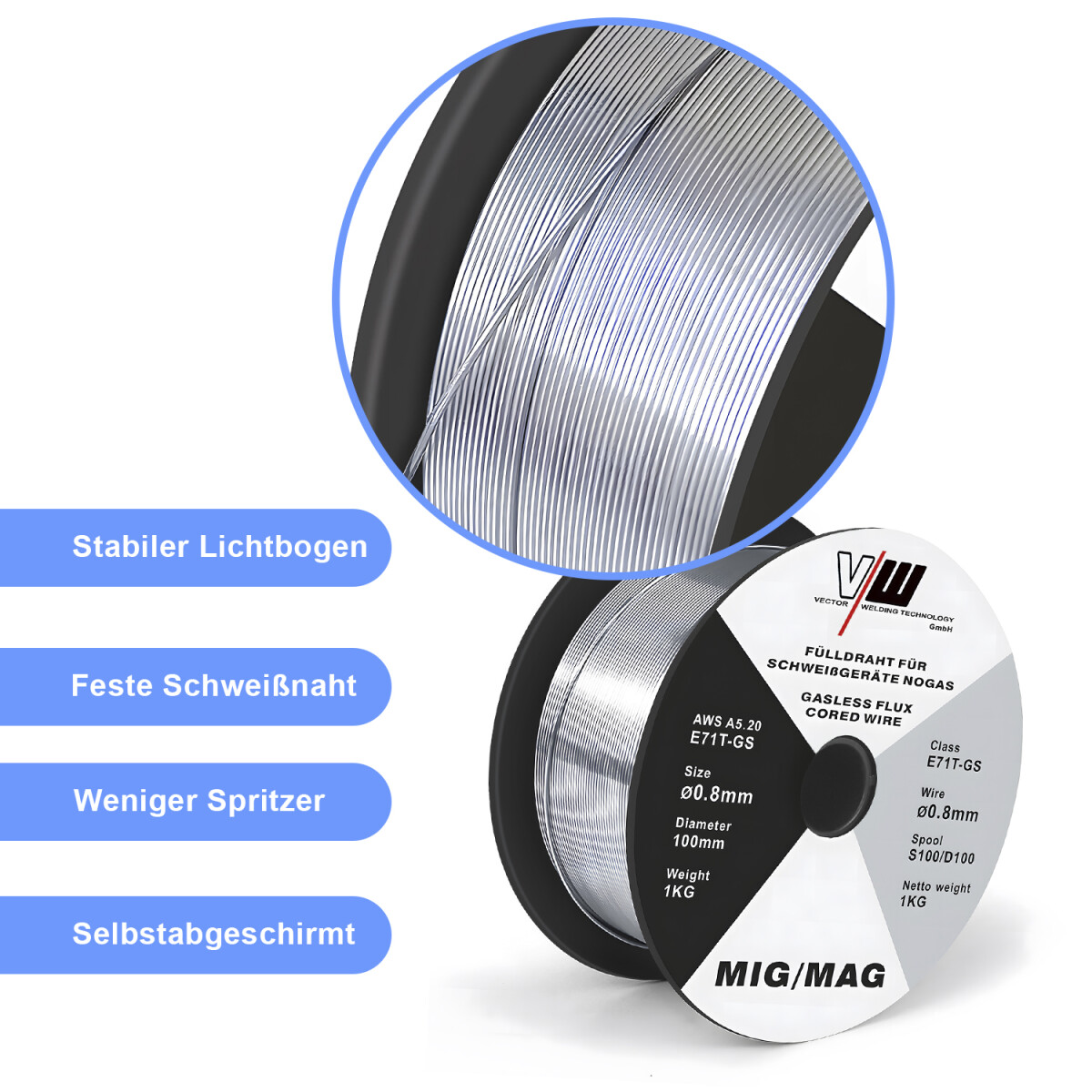 MIG MAG Tear Wire No Gas | VECTOR WELDING