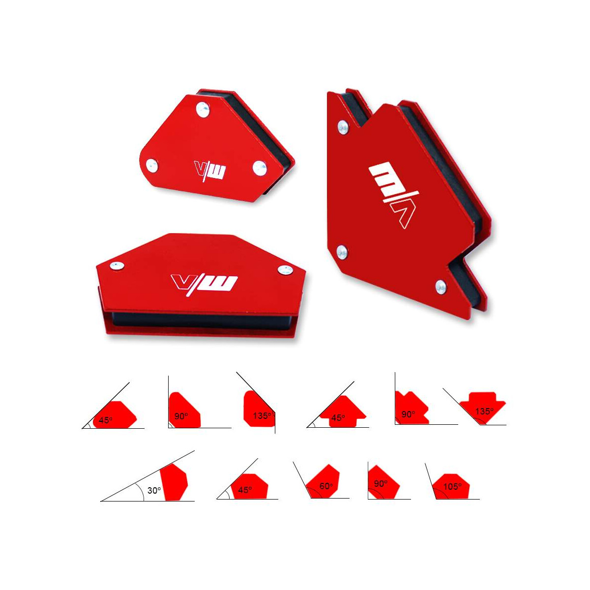 Welding magnet set (6 pieces) - Welding devices and plasma cutters from ...