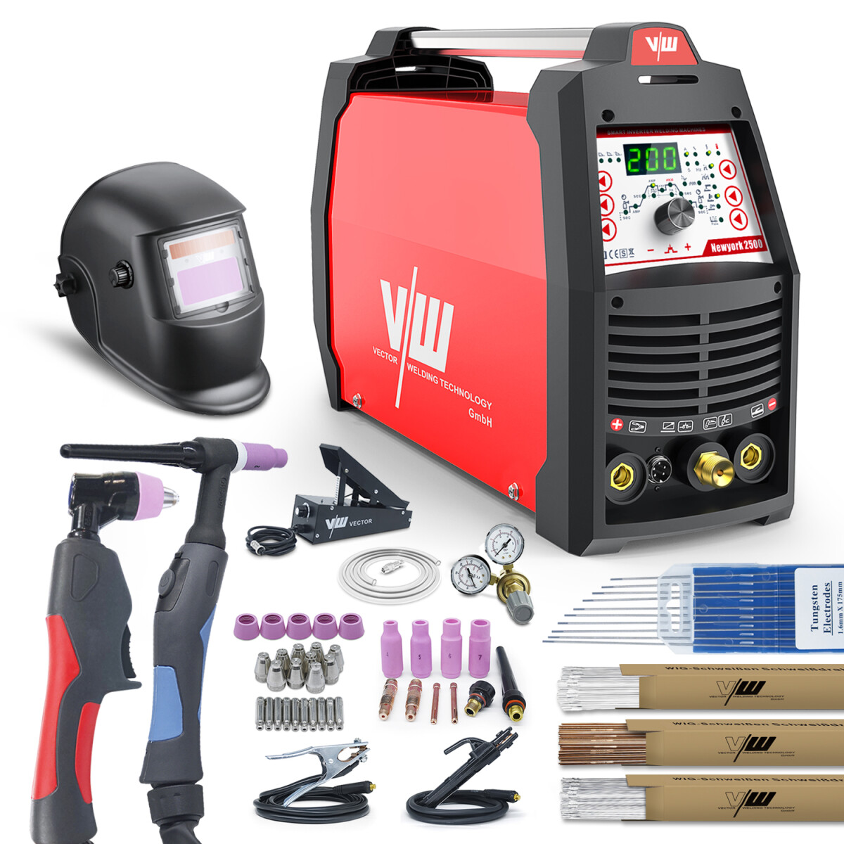 AC/DC TIG Welder & Plasma Cutter NewYork 2500 | VECTOR WELDING
