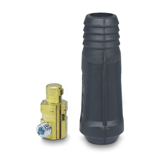 Welding cable plug / ground plug SK 10-25 mandrel Ø 9mm | VECTOR WELDING®