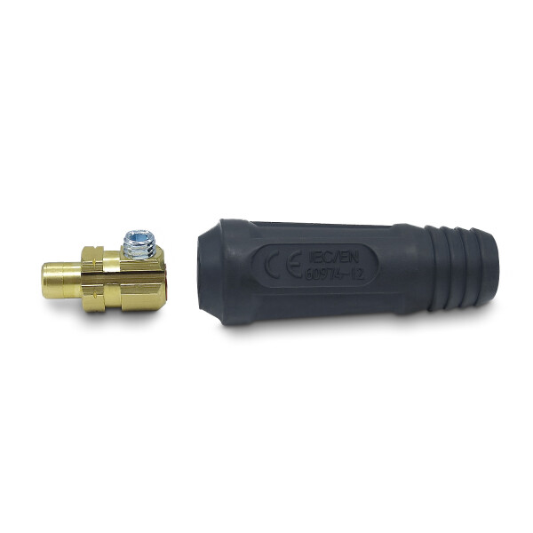 Welding cable plug / ground plug SK 10-25 mandrel Ø 9mm | VECTOR WELDING®