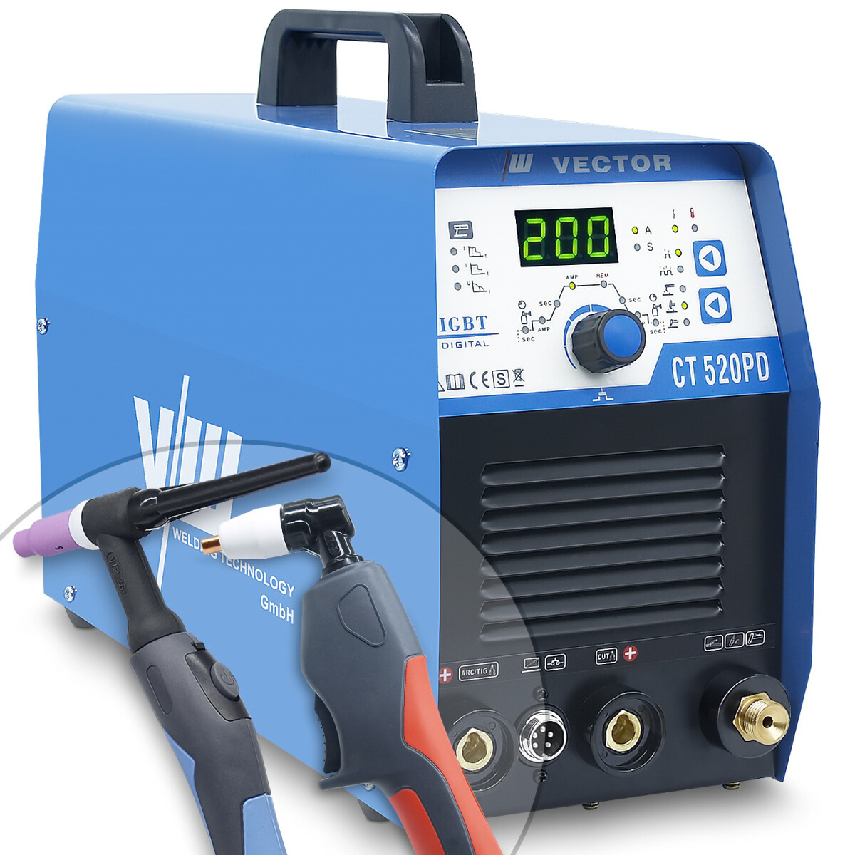 DC TIG/MMA welding machine with plasma cutter | VECTOR WELDING